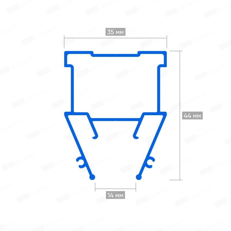 Профиль AL Флэкси ПФ 3645/7140 световые линии 2м